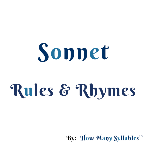 Sonnet Rules Rhyme Scheme